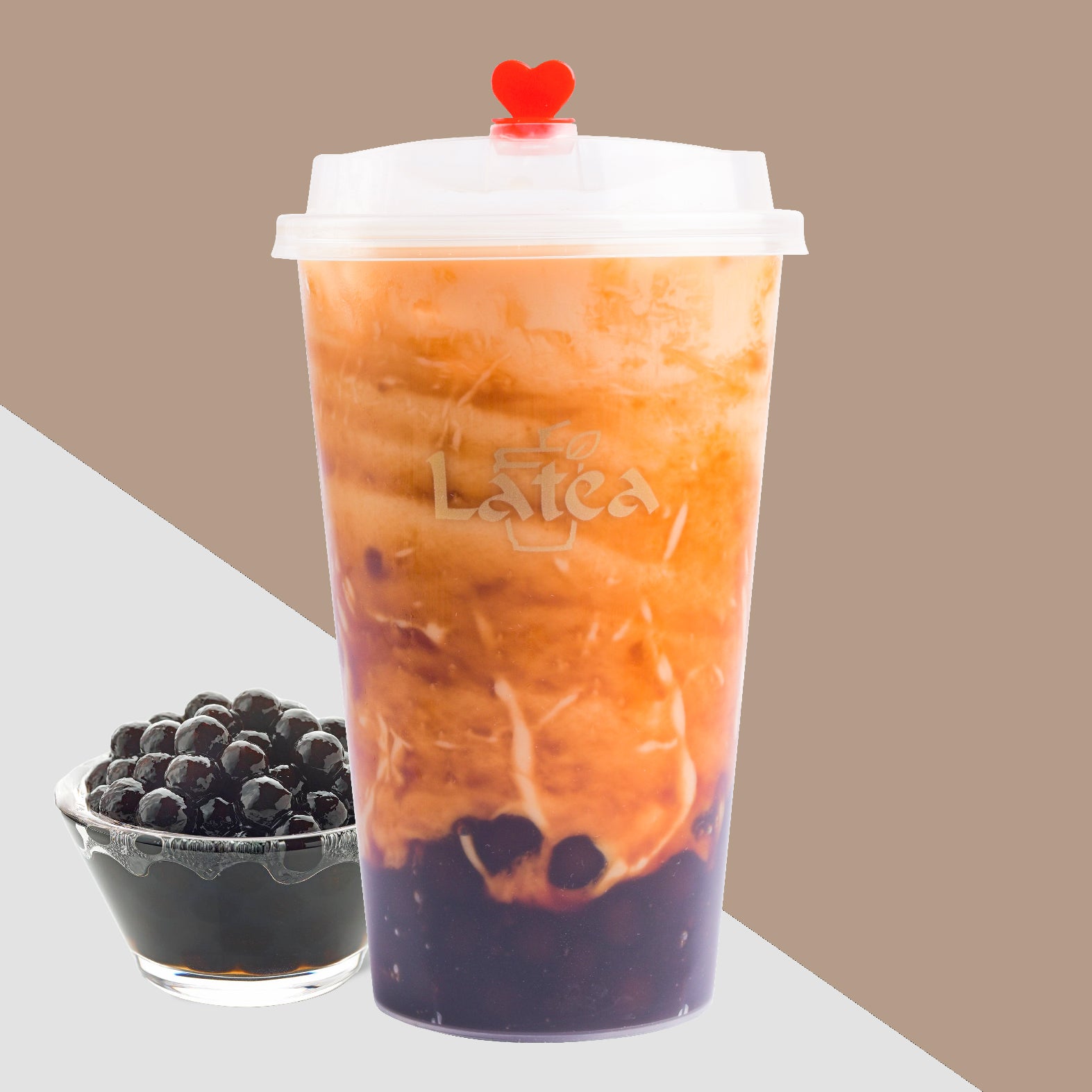 Baked Milk with Boba Milk Tea [500 ml] – Latea